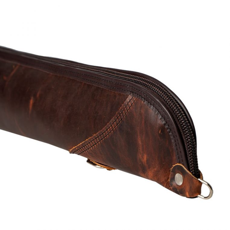 Heritage Leather Shotgun Case | Premium Bison Leather Gun Sleeve 49-55 ...