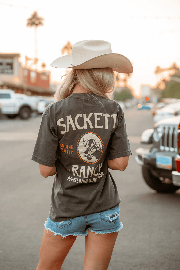 Sackett Ranch Heritage Tee: Handmade Unisex Western Tee | Made in USA